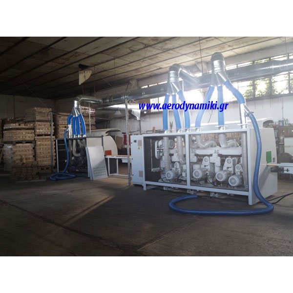 Εύκαμπτος αεραγωγός μπλέ PVC